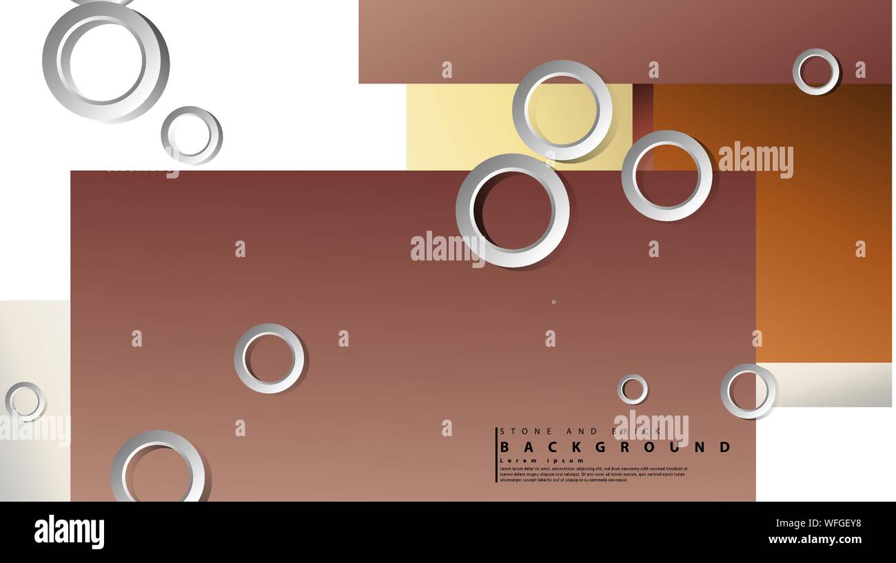 Ring abstract rectangular background with drop shadow. Vector ...