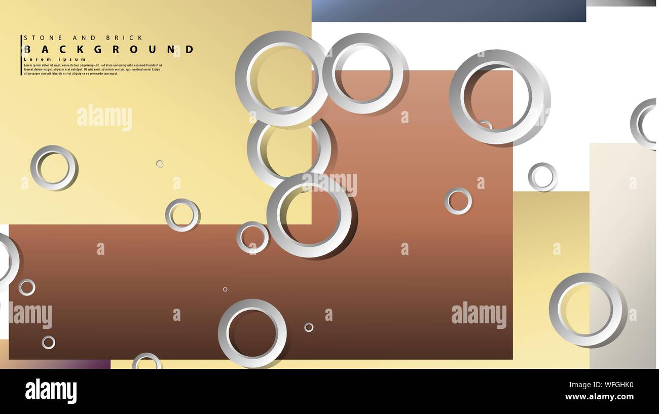 Ring abstract rectangular background with drop shadow. Vector ...