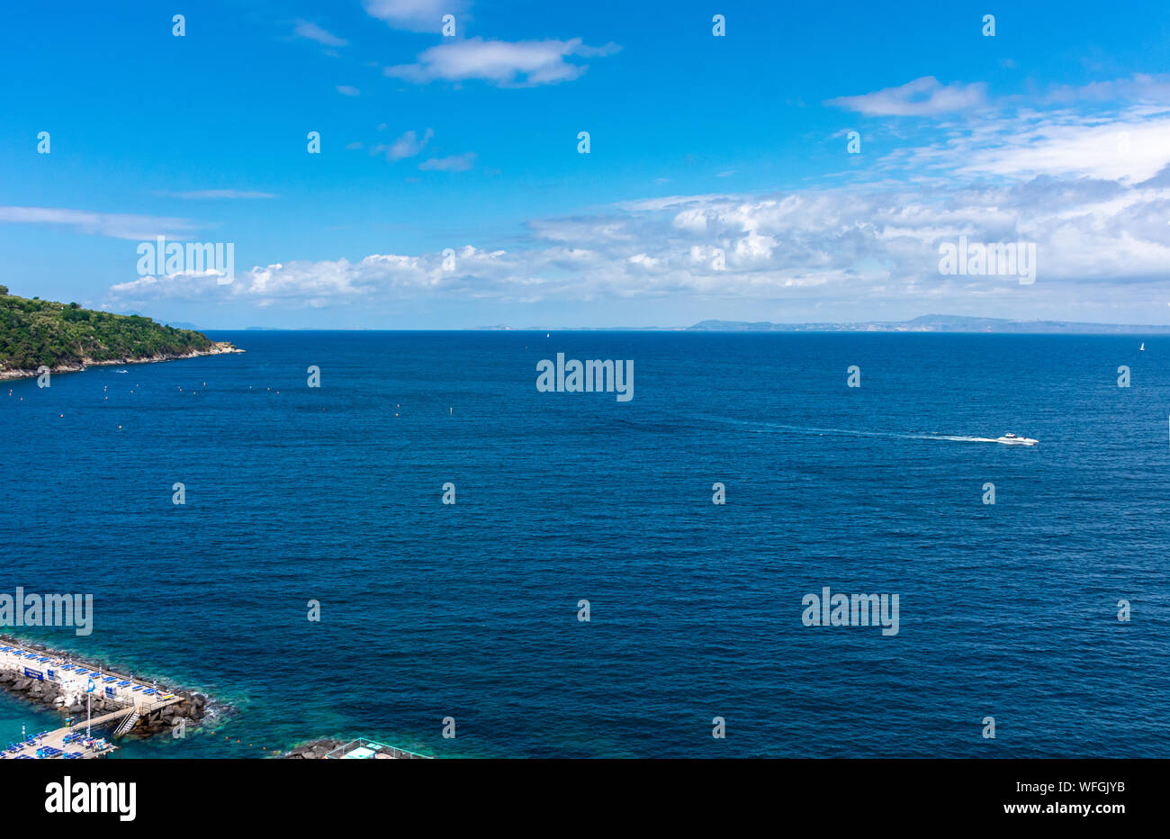 Italy, Sorrento, view of the splendid blue sea Stock Photo - Alamy