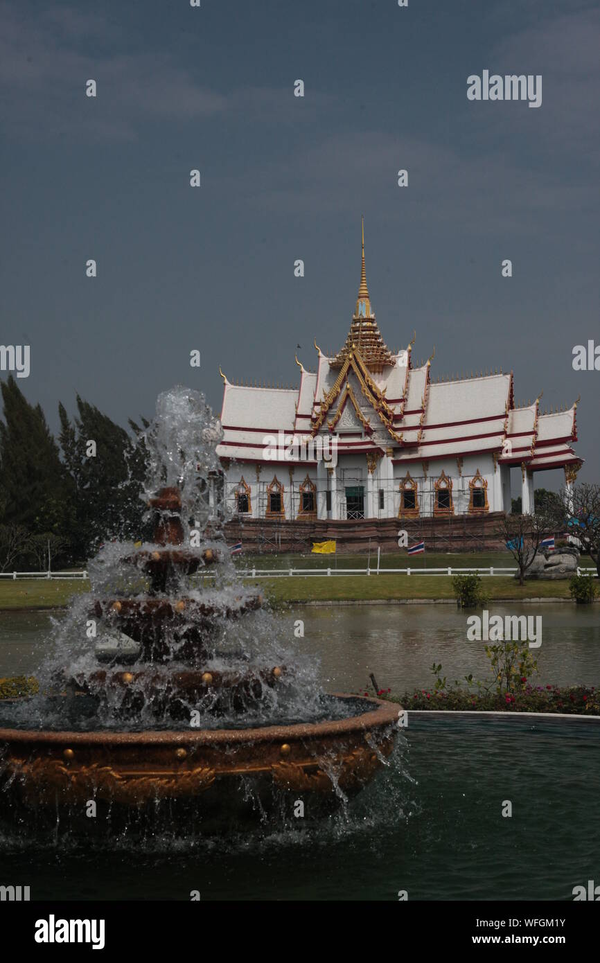 View Of Temple In Front Of Temple Stock Photo - Alamy