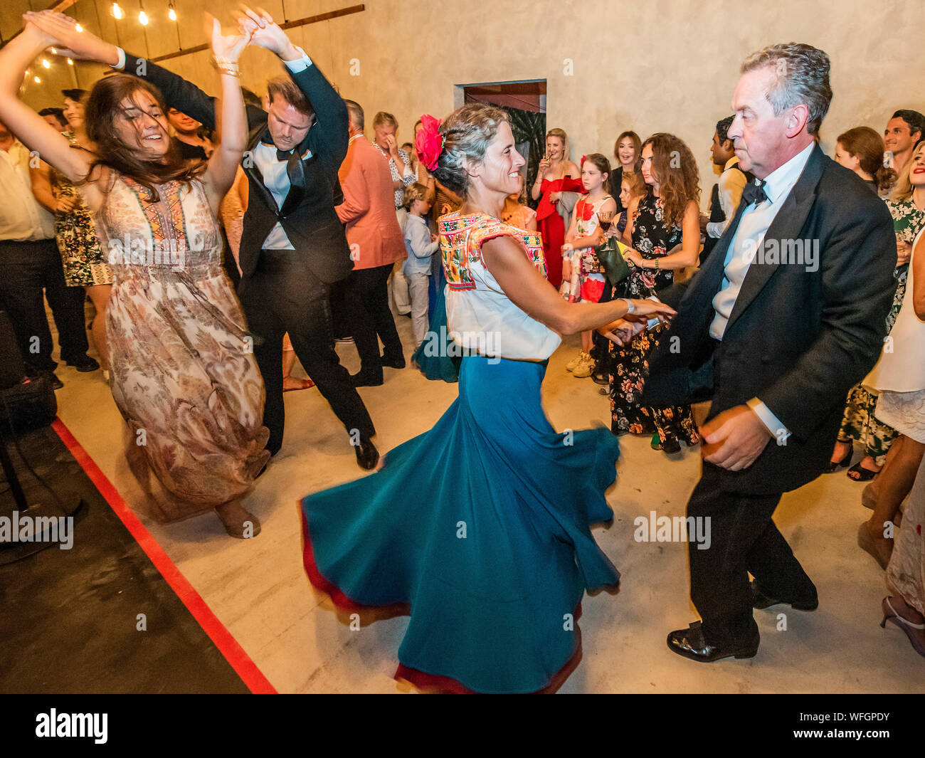 Palazzo Corsini, Florence, Italy. 31st August 2019. Dancing afterwards ...