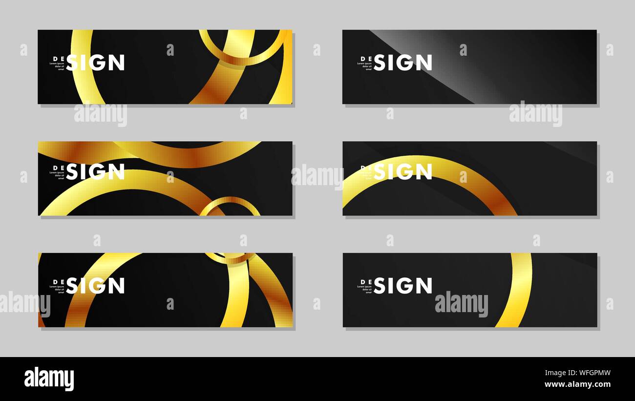 Banners with abstract metal vector backgrounds with luxurious shiny ...