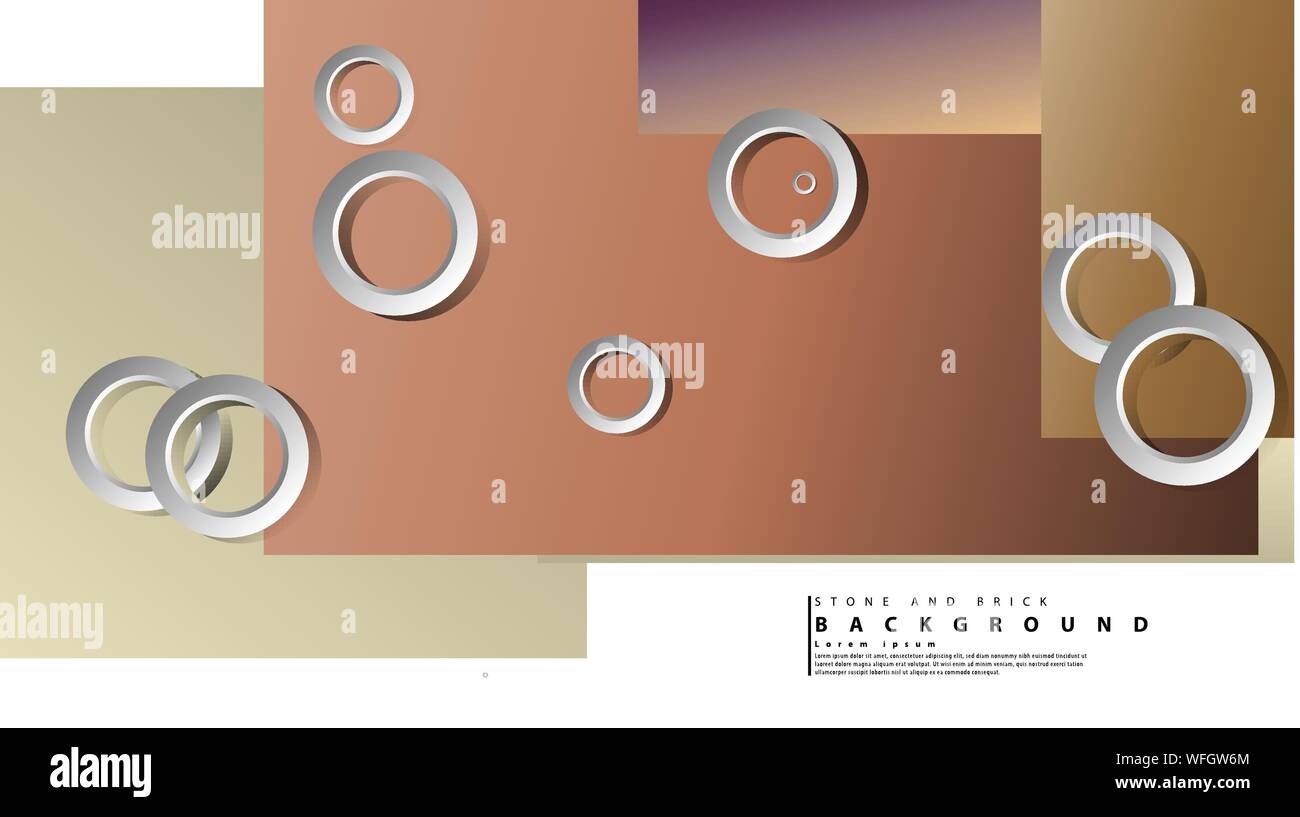 Ring abstract rectangular background with drop shadow. Vector ...