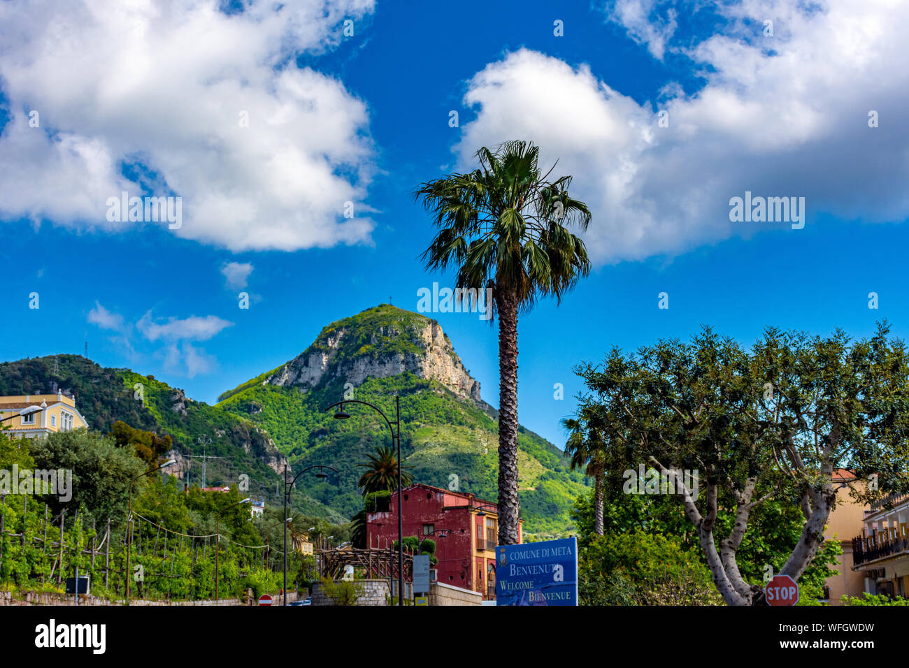 Italy, Vico Equenze, view of a hilly area Stock Photo - Alamy
