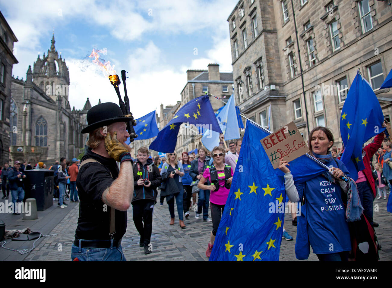 Group of people with torches hi-res stock photography and images - Alamy