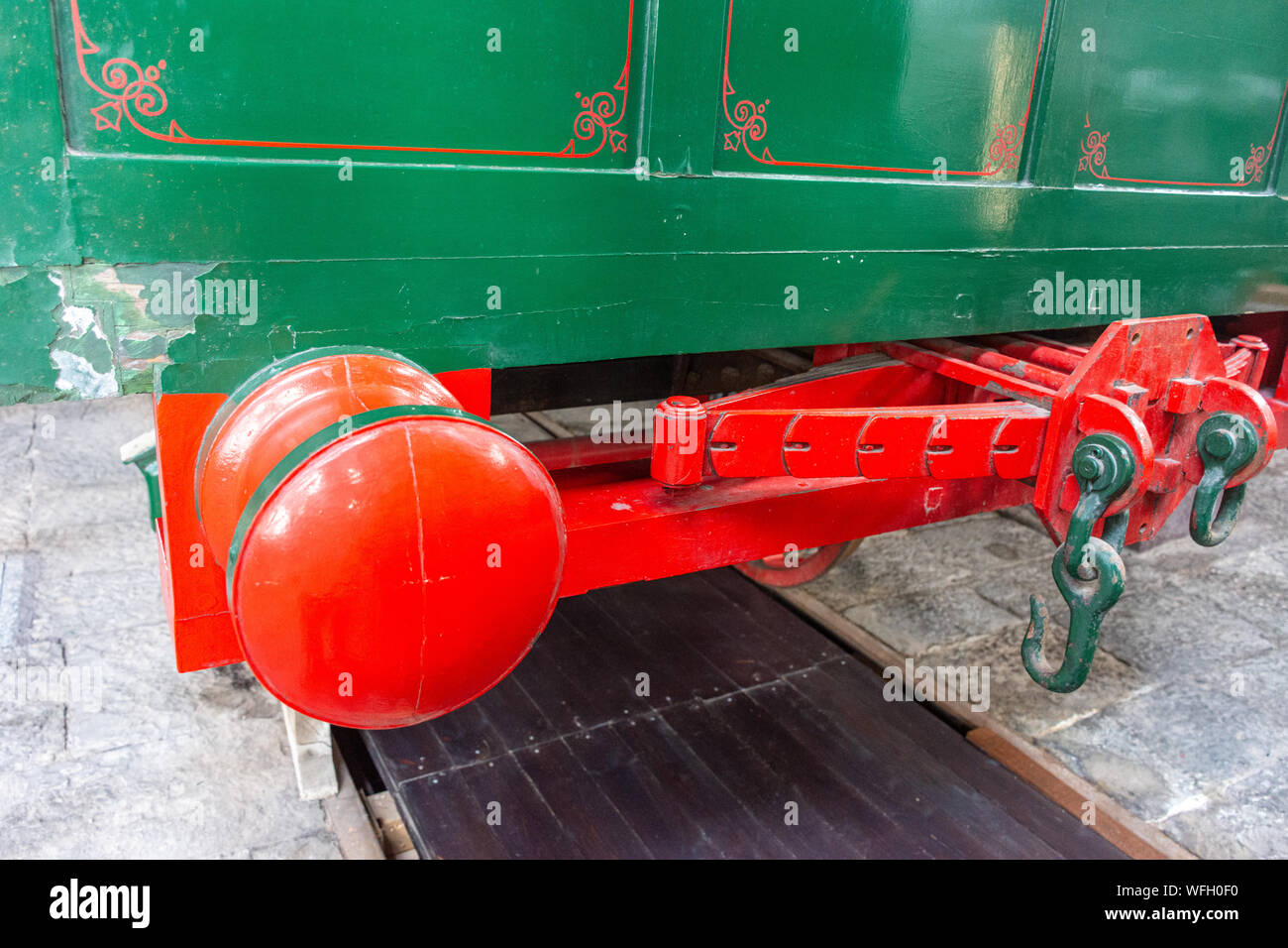 Old restored train carriage Stock Photo - Alamy