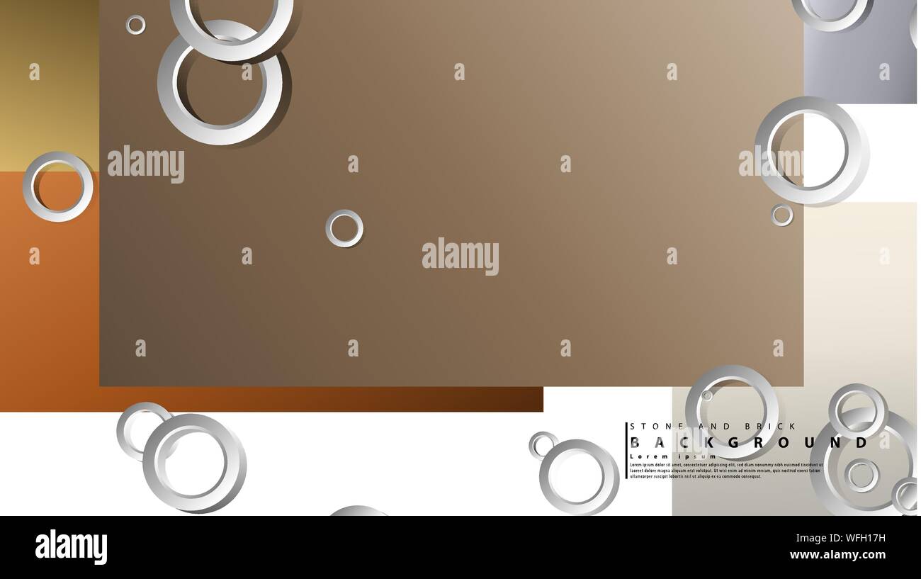 Ring abstract rectangular background with drop shadow. Vector ...