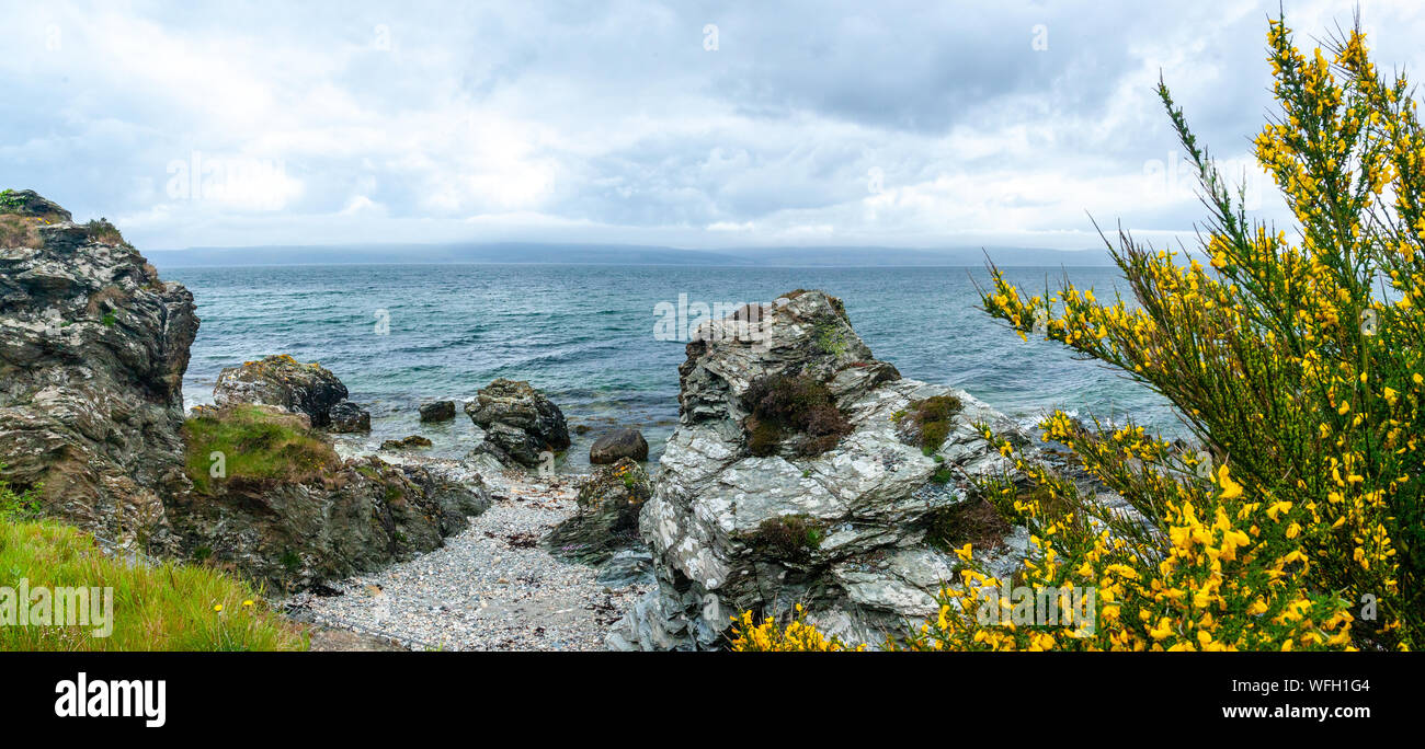 Coastal landscape, Isle of Arran, Scotland, United Kingdom Stock Photo ...