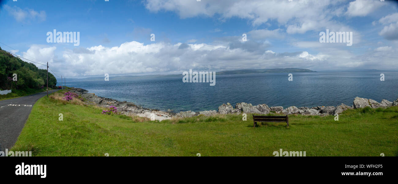Coastal landscape, Isle of Arran, Scotland, United Kingdom Stock Photo ...
