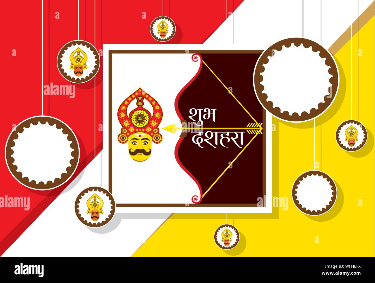 vijayadashami or Dussehra is a major Hindu festival celebration poster ...