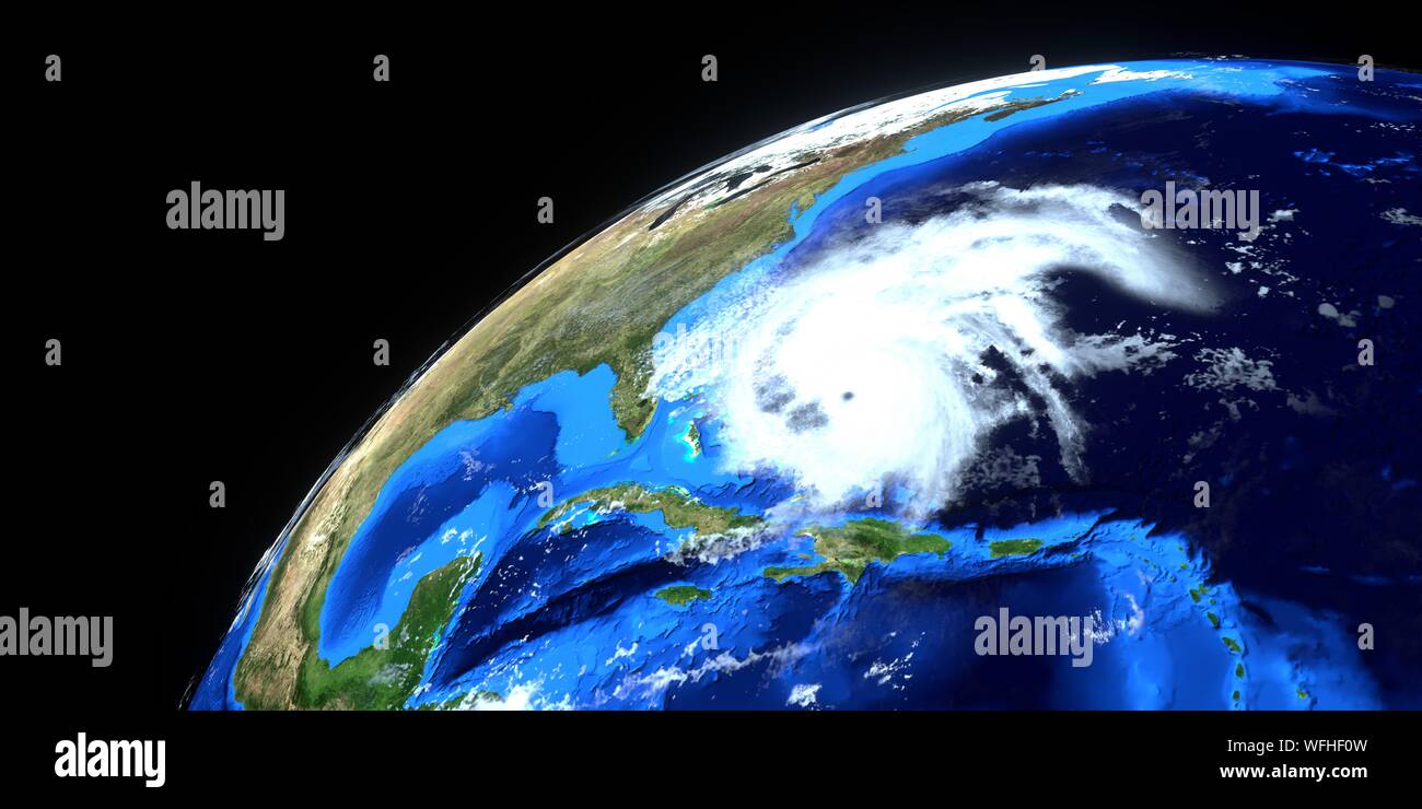 Extremely detailed and realistic high resolution 3d imageof Hurricane ...
