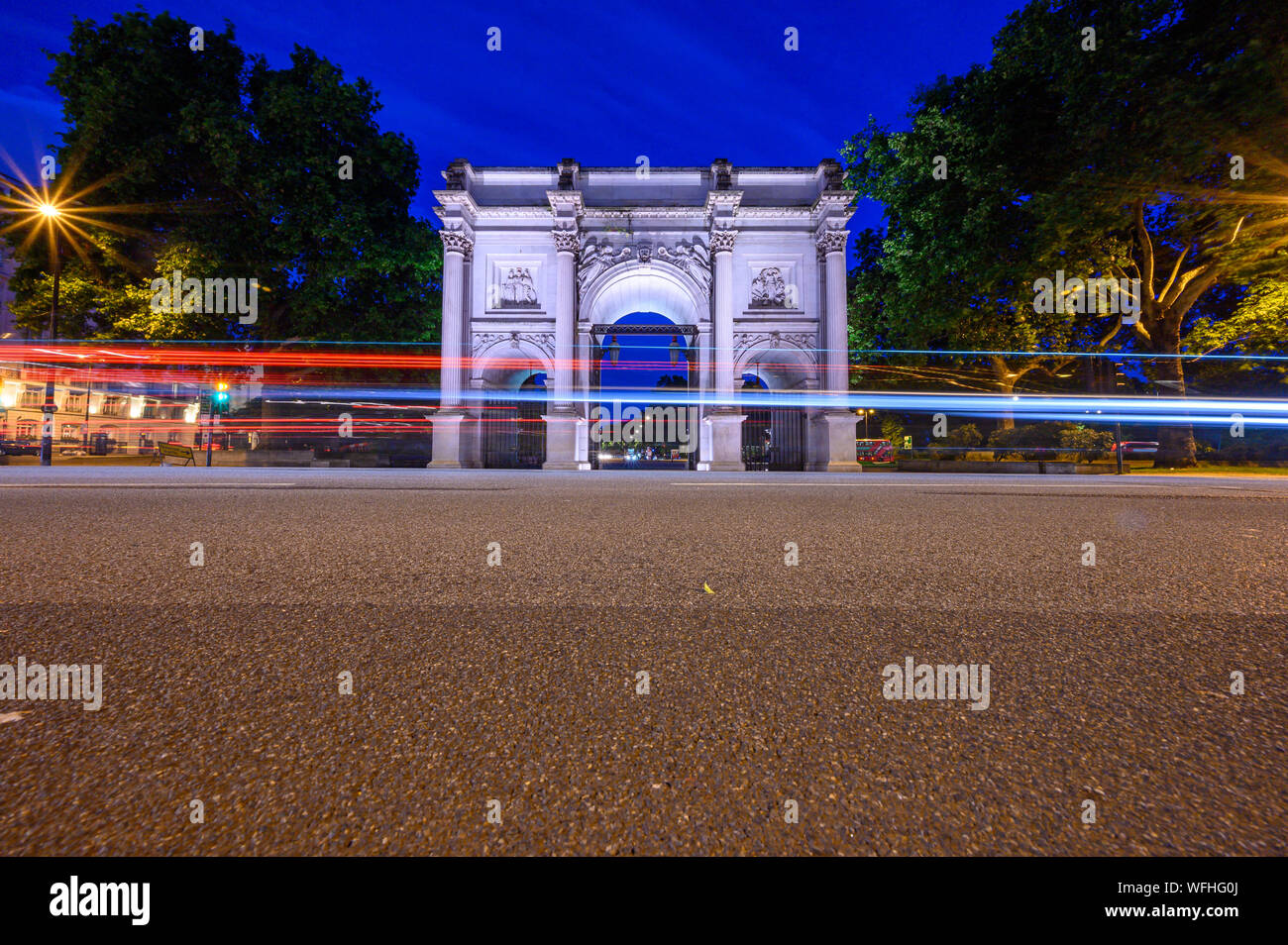 Marble Arch at night, London Stock Photo - Alamy