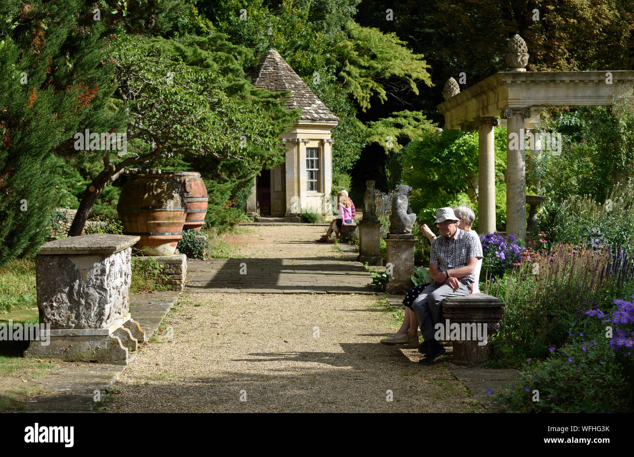 Iford Manor and The Peto Sculpture Gardens, Iford, Wiltshire, UK Stock ...