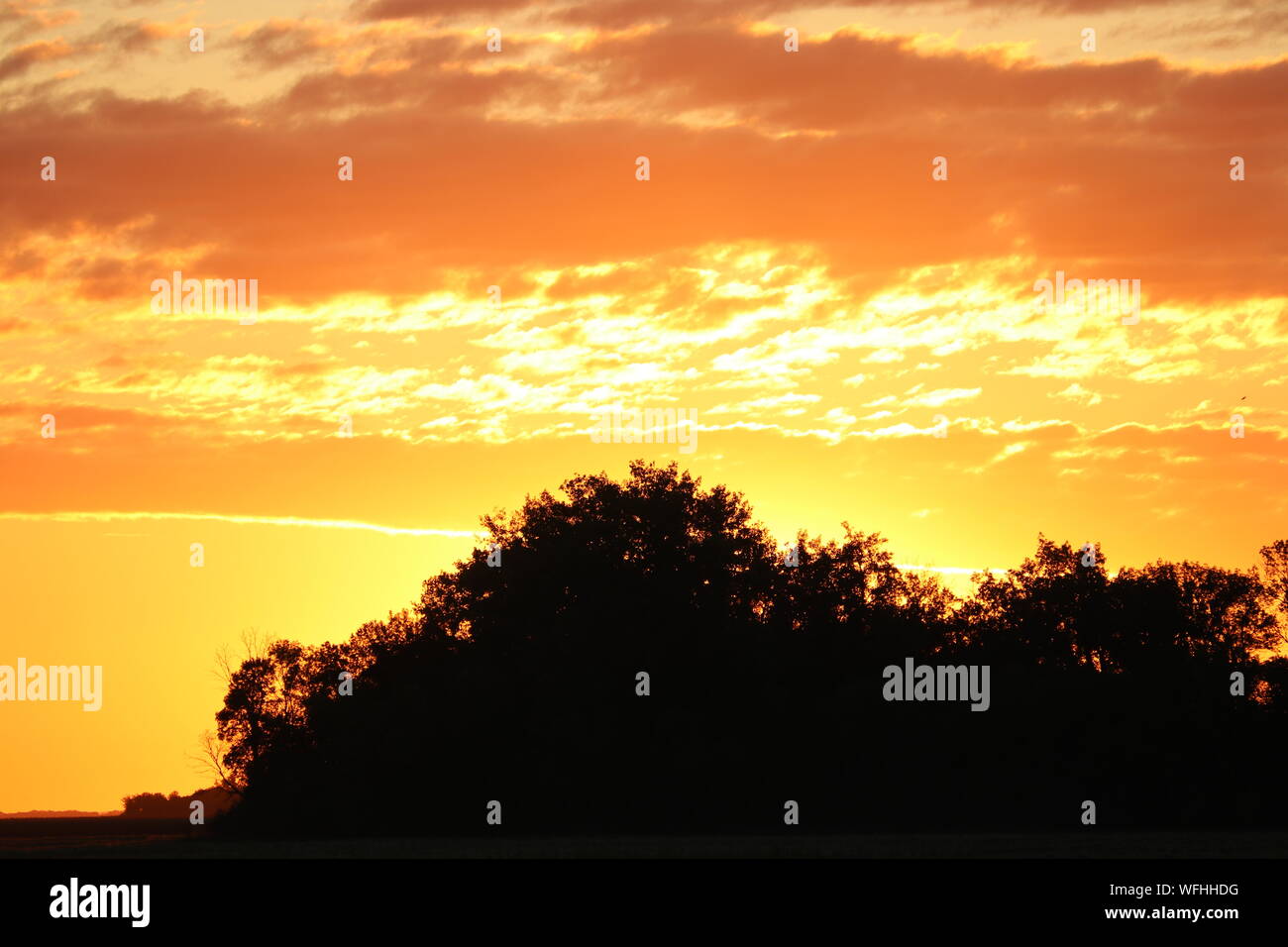 Sky on fire sunrise Stock Photo - Alamy