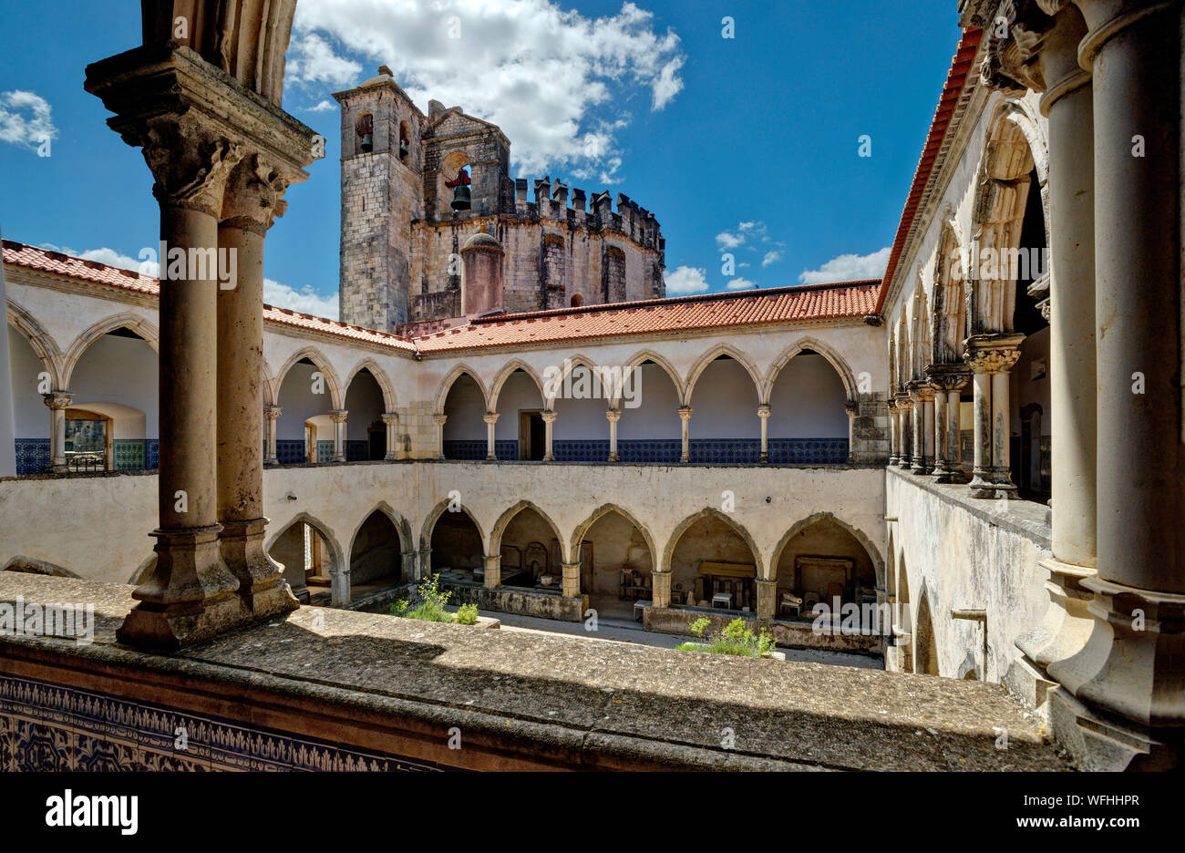 Tomar, Portugal, cloisters in the Convento de Cristo Stock Photo - Alamy