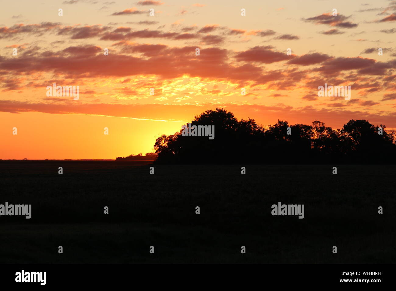 Sky on fire sunrise Stock Photo - Alamy