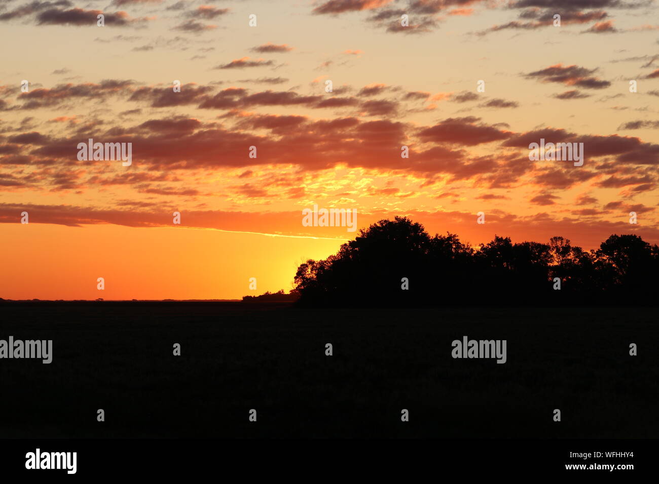 Sky on fire sunrise Stock Photo - Alamy