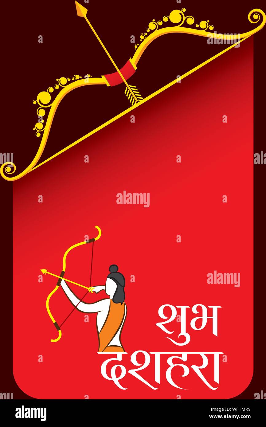 vijayadashami or Dussehra is a major Hindu festival celebration poster ...