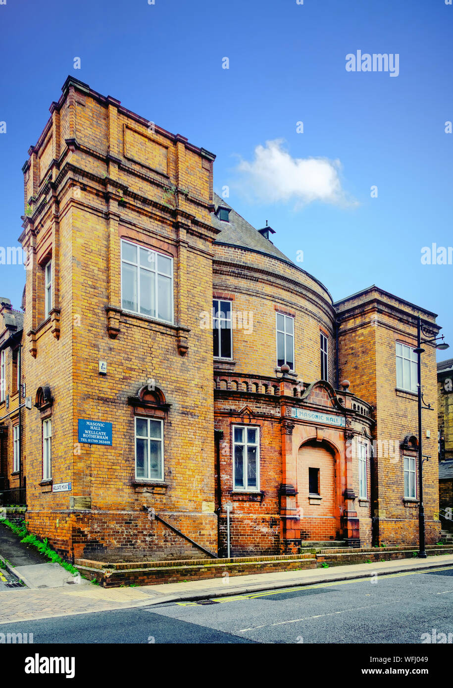 Wellgate Masonic Hall Lodge at Rotherham Stock Photo - Alamy