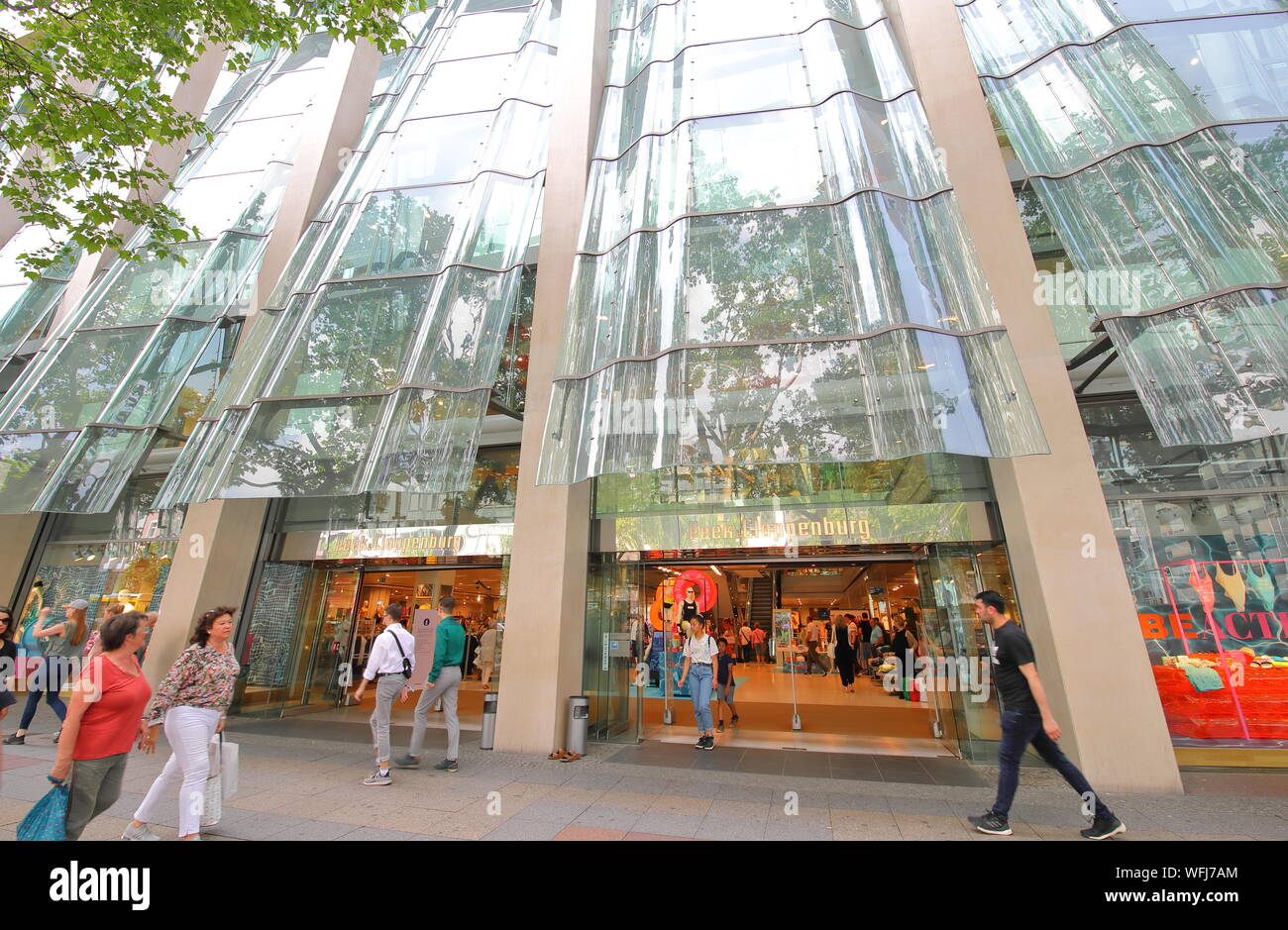 People visit Kaufhaus Des Westens department store Berlin Germany Stock ...