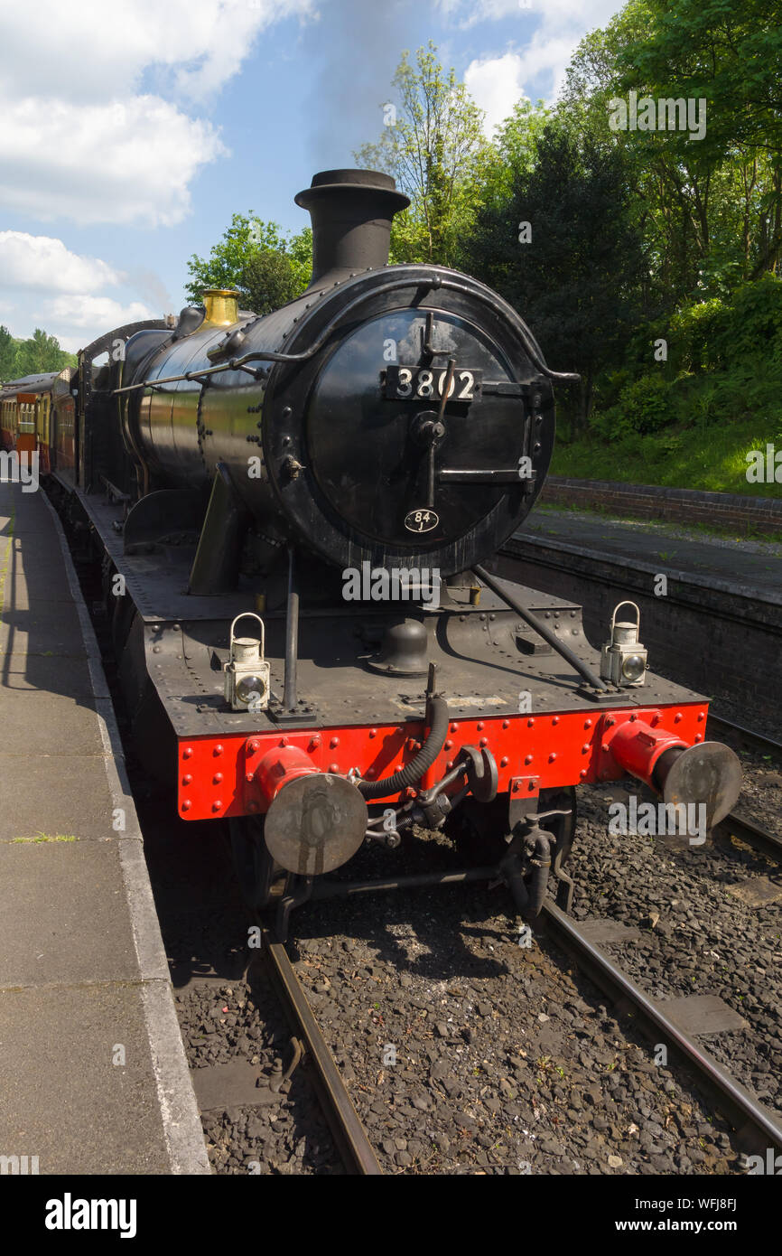 Locomotive GWR 3802 it was built in 1938 and is now preserved at the ...