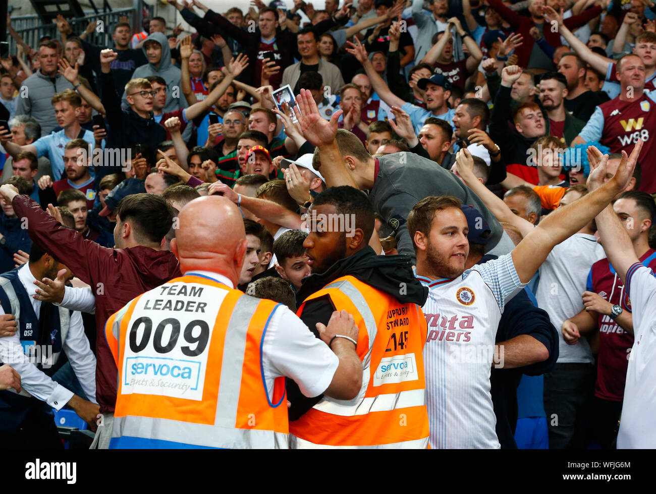 LONDON, UNITED KINGDOM. AUGUST 10 Aston Villa Fans not happy with the ...