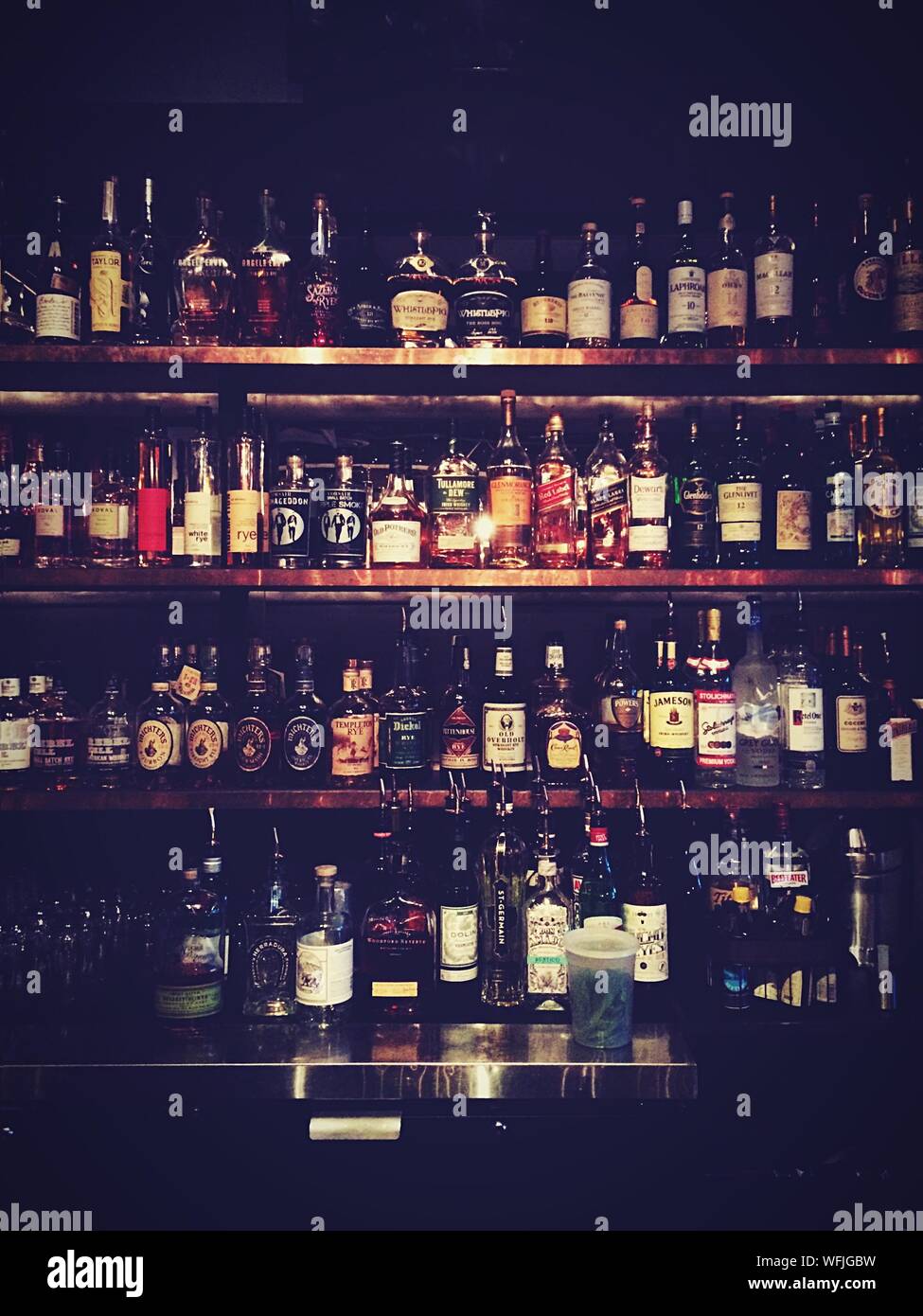 Liquor Bottles And Bar High Resolution Stock Photography and Images - Alamy
