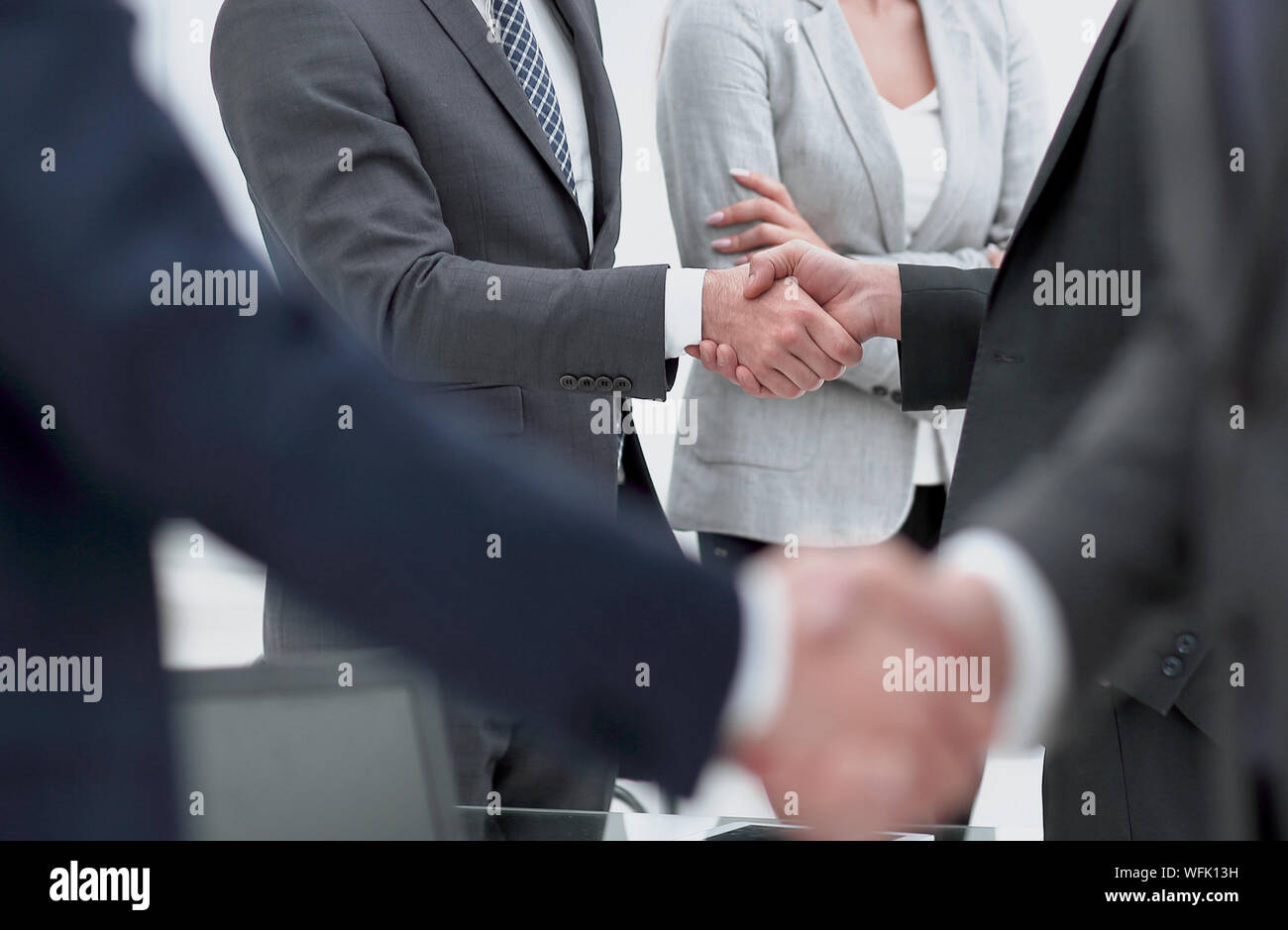 concept of partnership.business handshake Stock Photo - Alamy