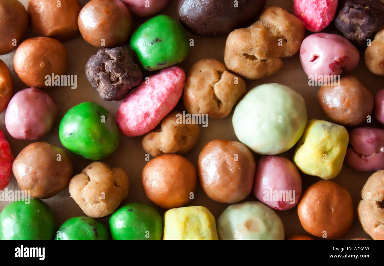 Colorful sweet dragees Stock Photo - Alamy
