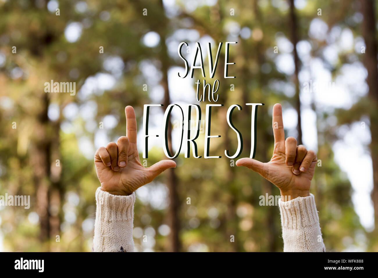 Respect the forest hi-res stock photography and images - Alamy