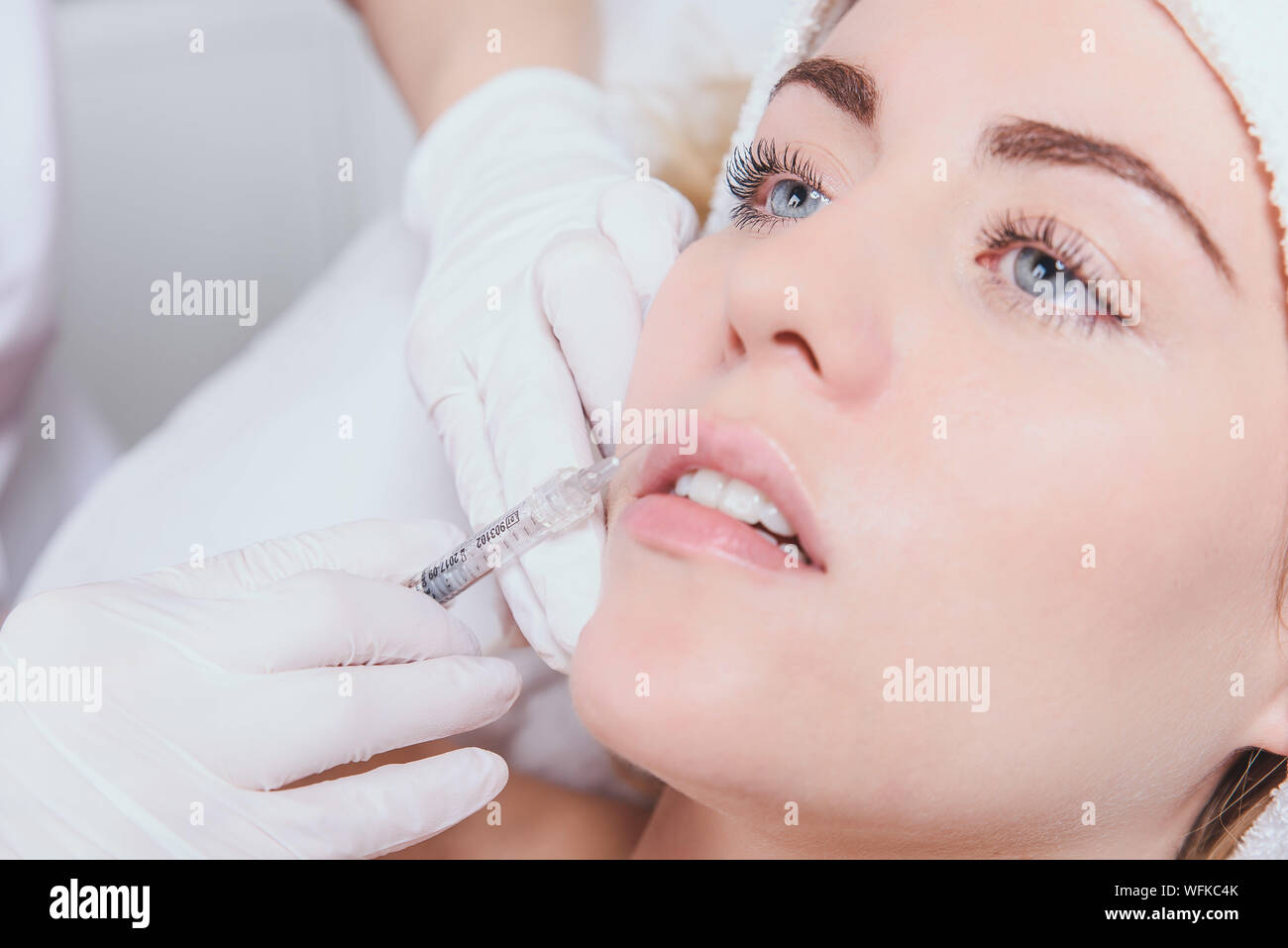 Botox lips hi-res stock photography and images - Alamy