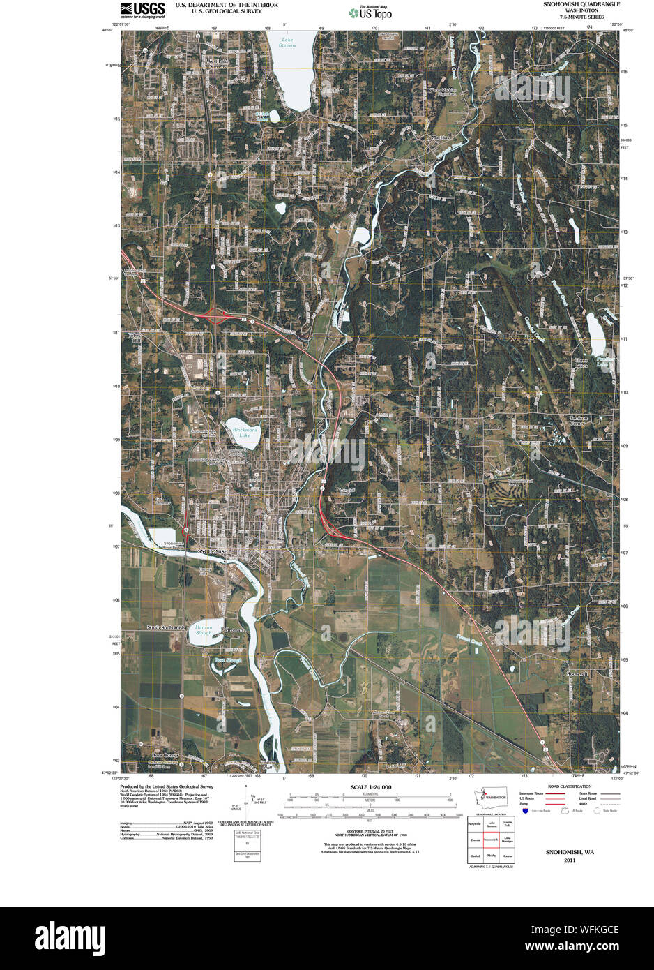 Snohomish map Cut Out Stock Images & Pictures - Alamy