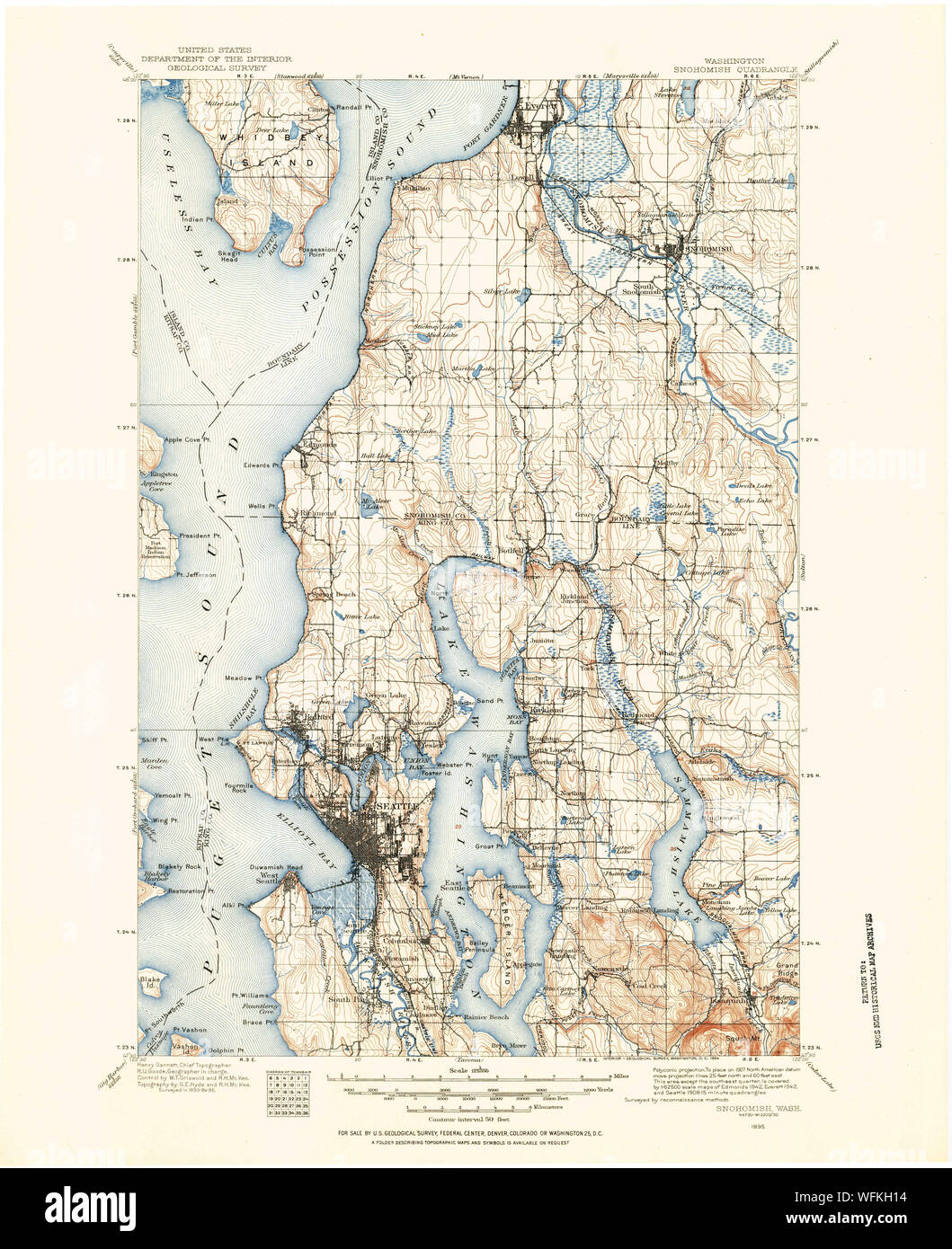 Map of snohomish hi-res stock photography and images - Alamy