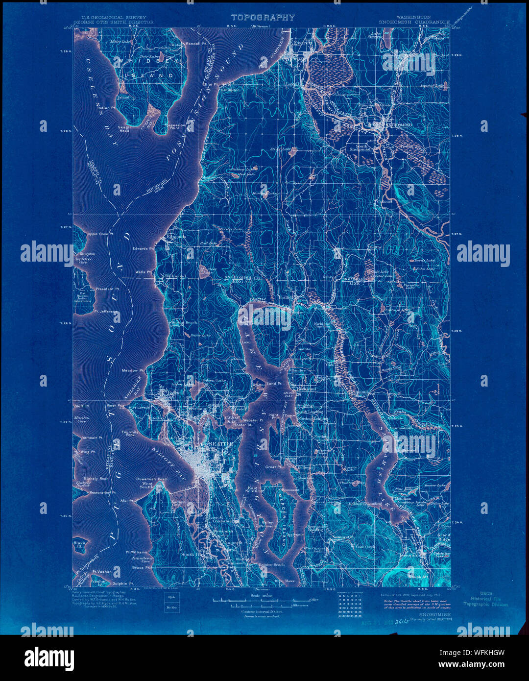 Map of snohomish hi-res stock photography and images - Alamy