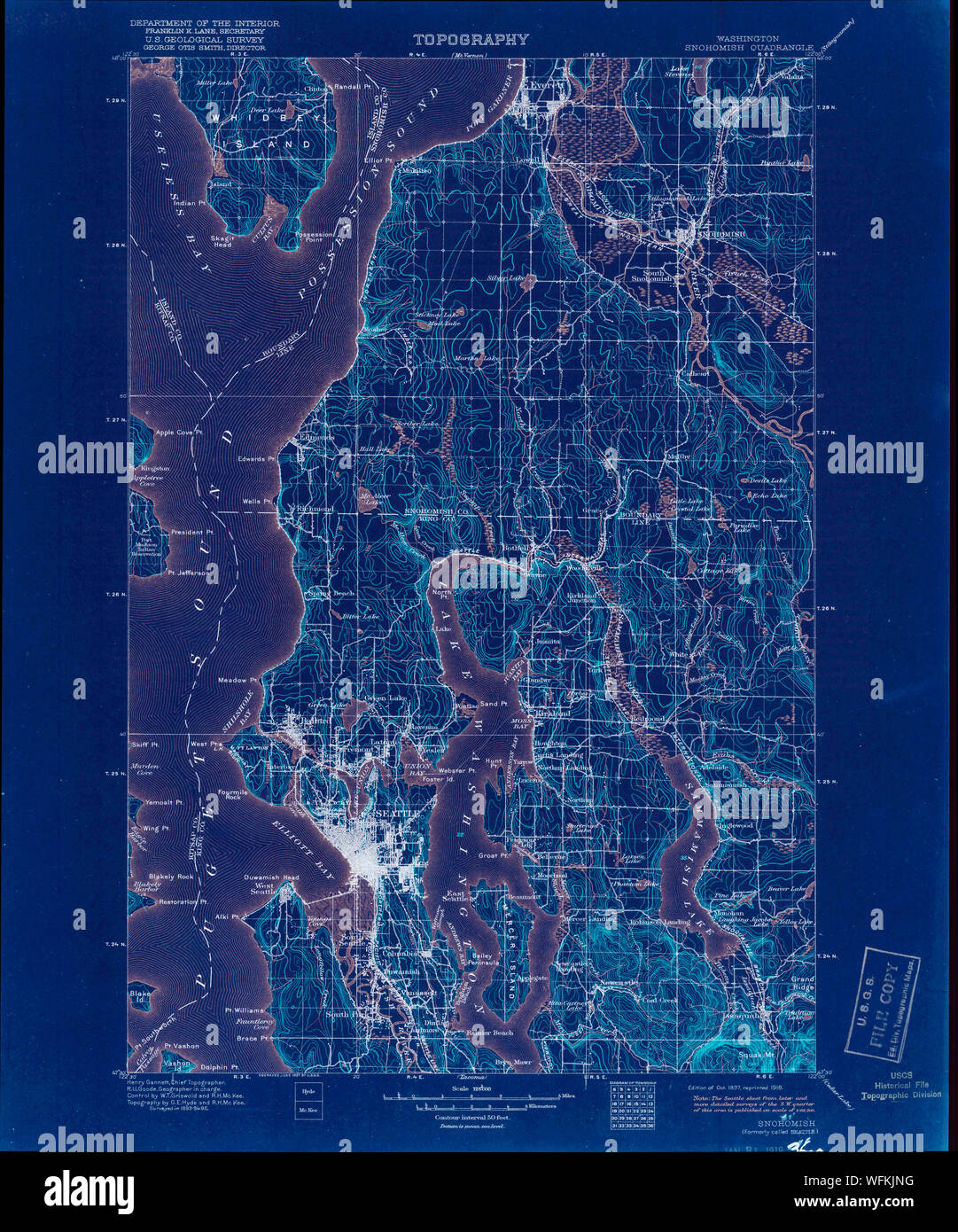Map of snohomish hi-res stock photography and images - Alamy