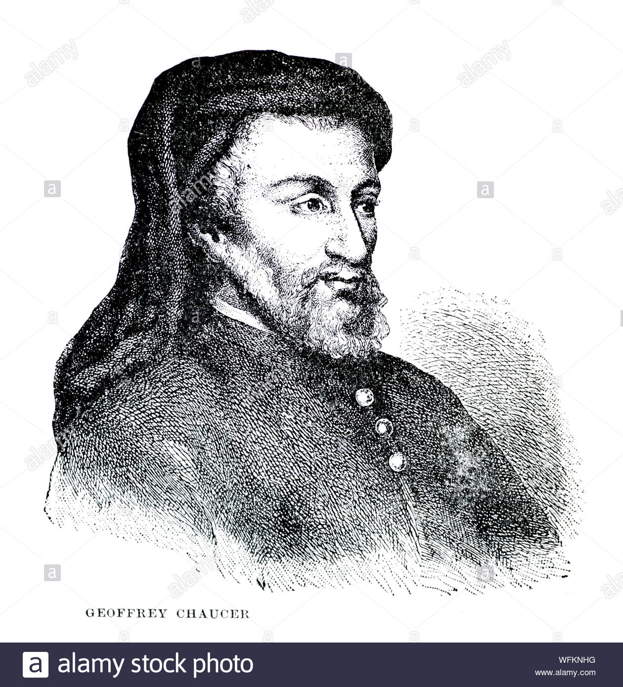 Geoffrey chaucer canterbury tales hi-res stock photography and images ...