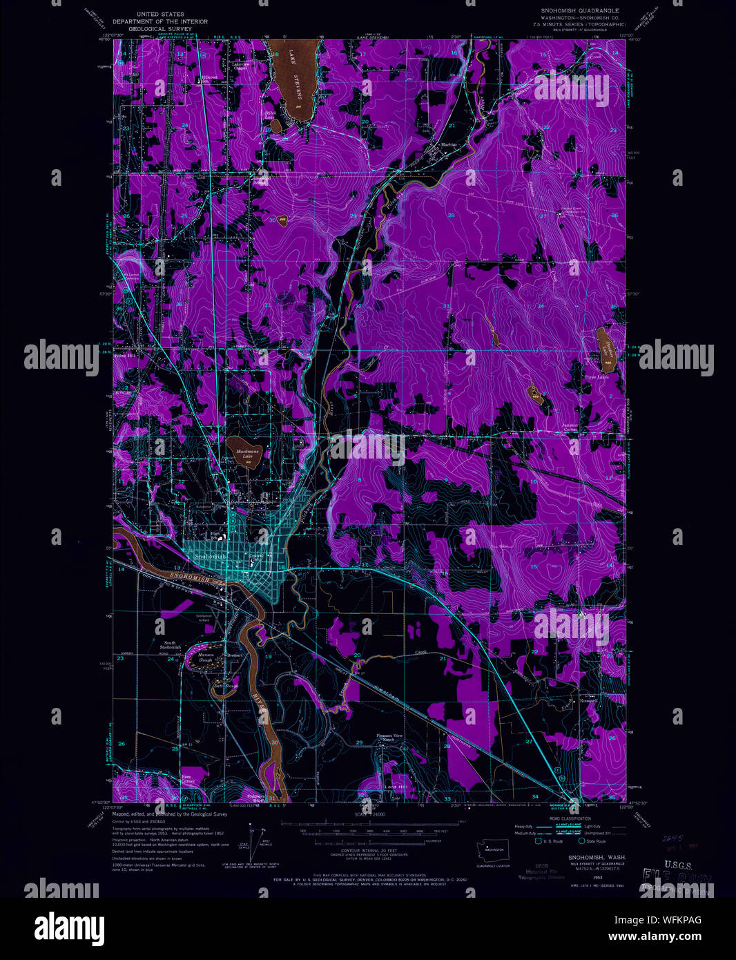 Map of snohomish hi-res stock photography and images - Alamy