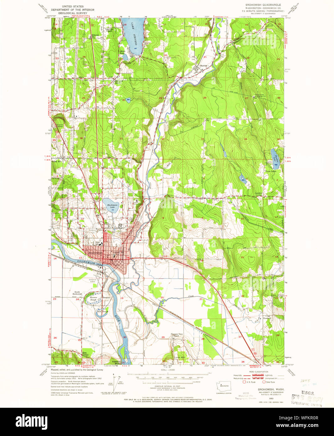 Map of snohomish hi-res stock photography and images - Alamy