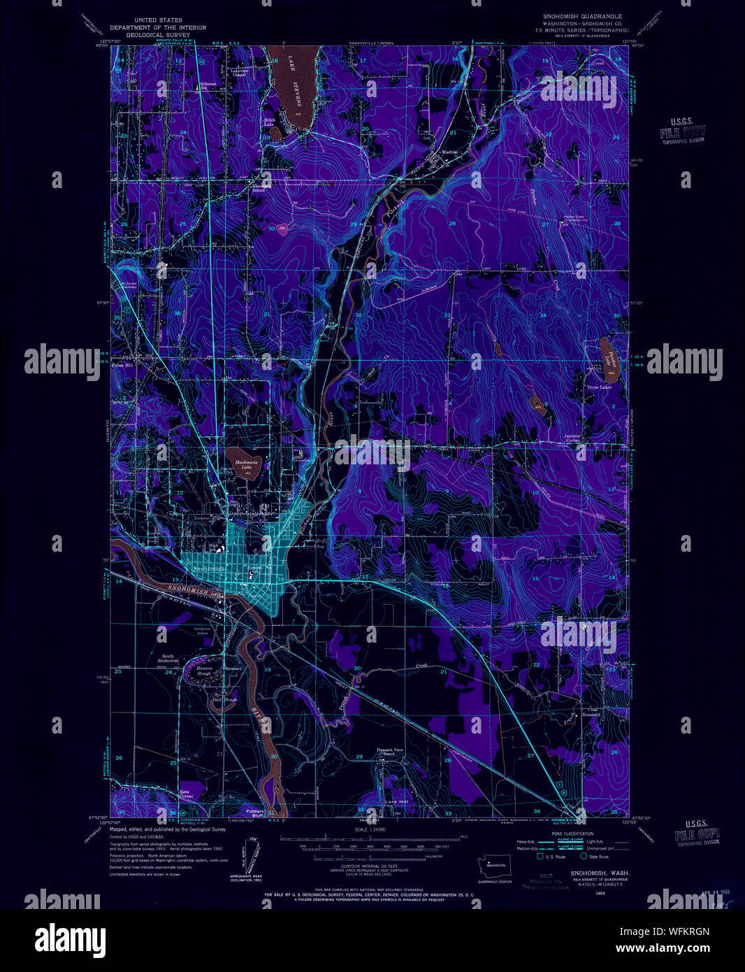 Map of snohomish hi-res stock photography and images - Alamy