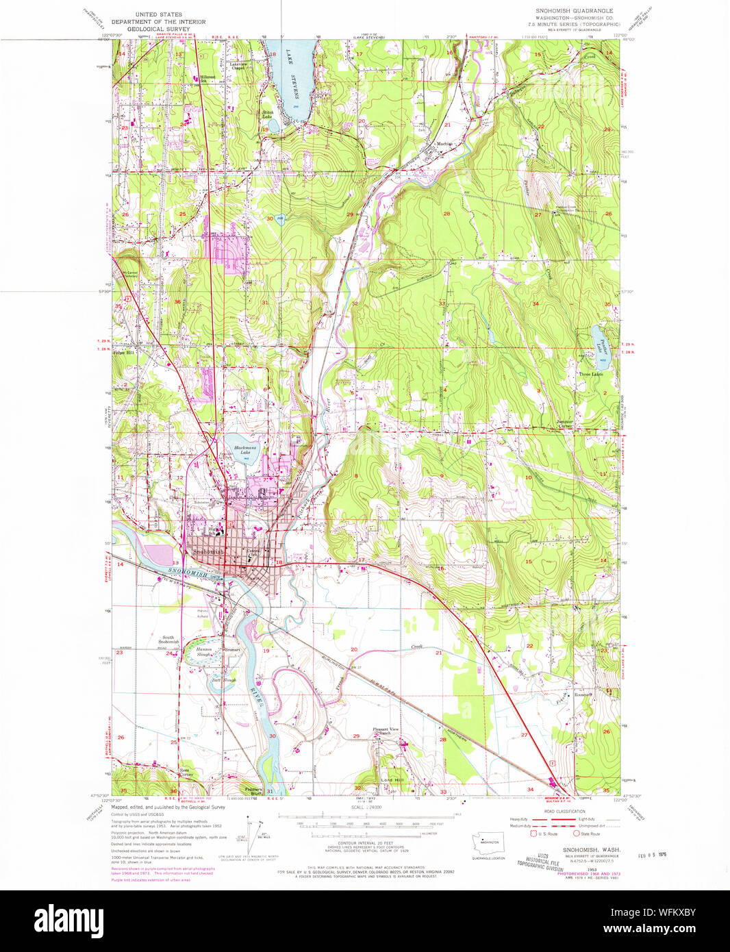 Map of snohomish hi-res stock photography and images - Alamy
