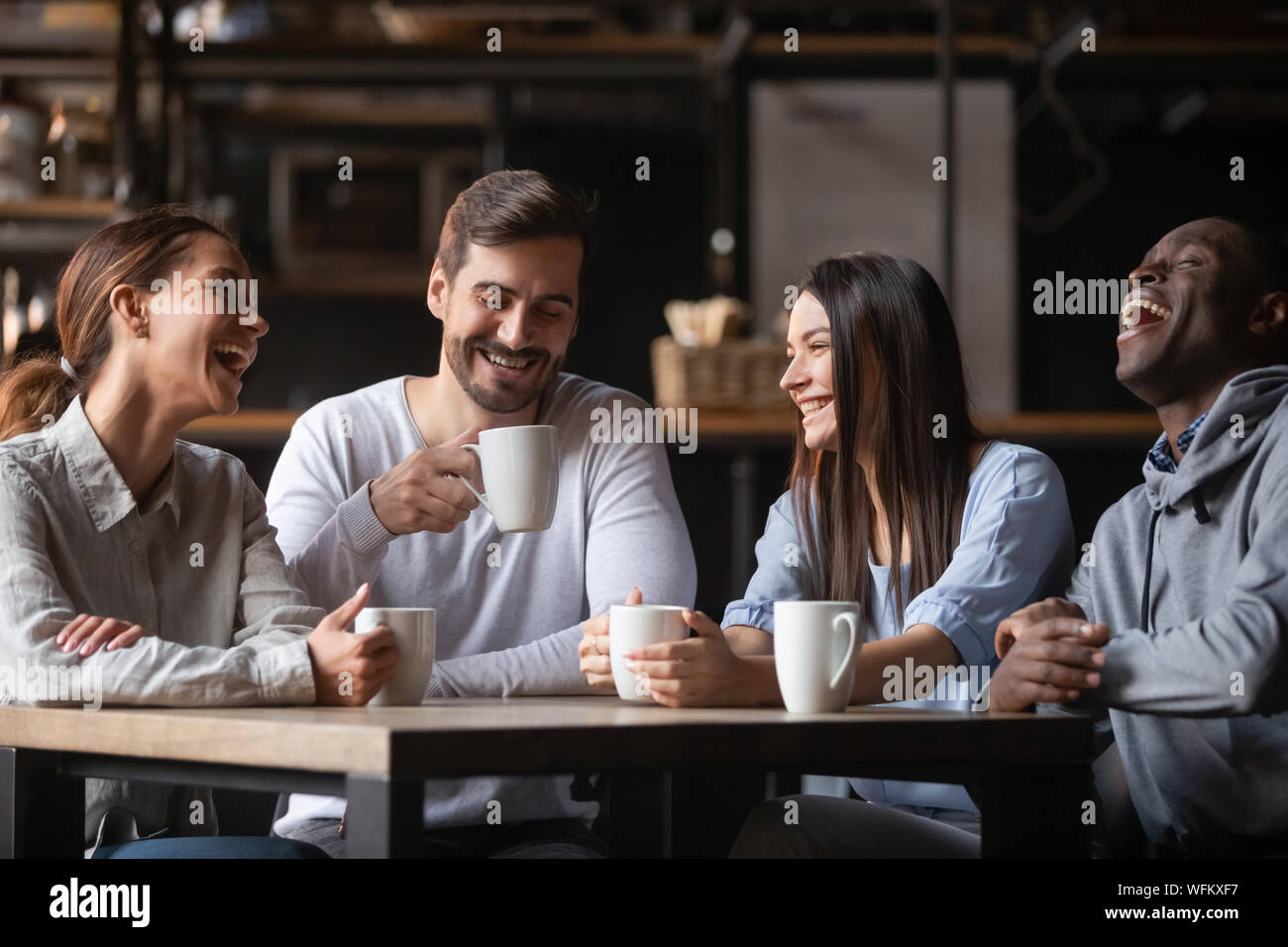 Two People Drinking Tea