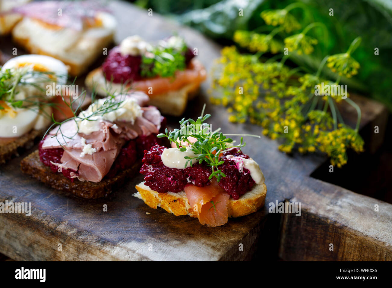 Selection of sandwiches hi-res stock photography and images - Alamy