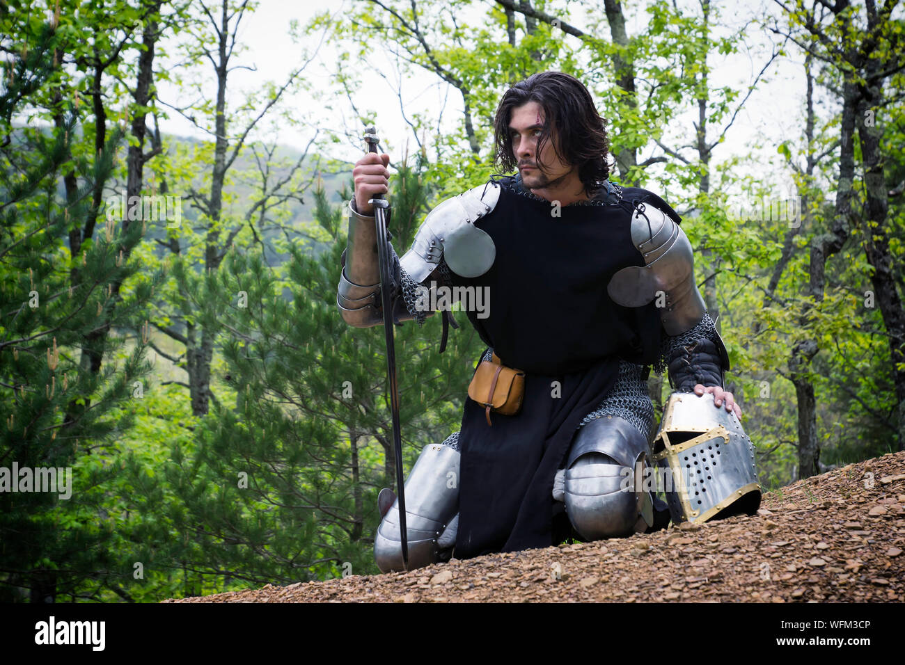 Knight Kneeling High Resolution Stock Photography and Images - Alamy