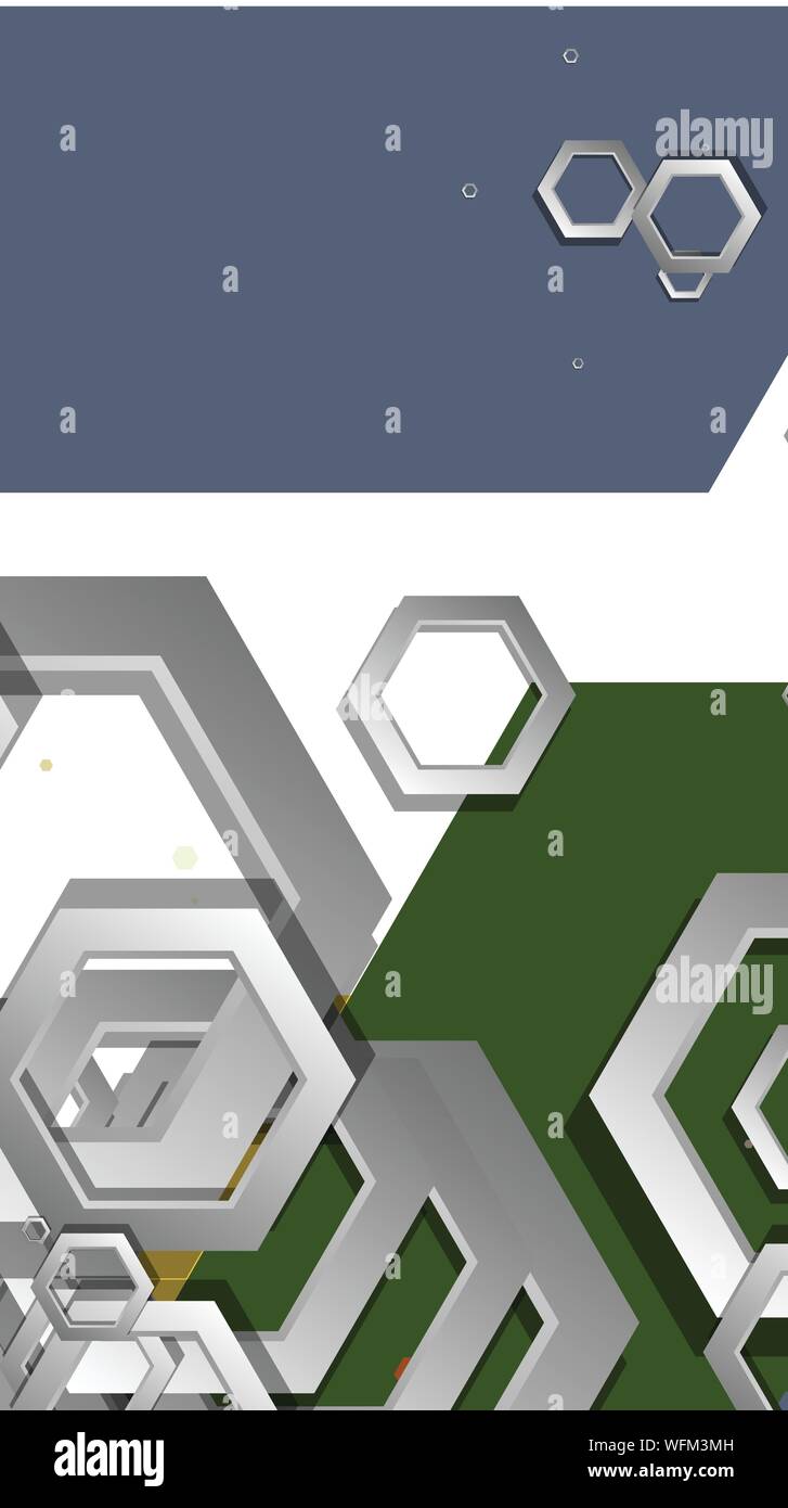 Abstract geometric background with hexagon, middle ages color ...