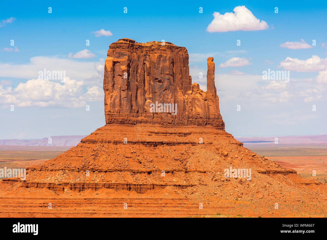 Monument Valley on the border between Arizona and Utah, USA Stock Photo ...