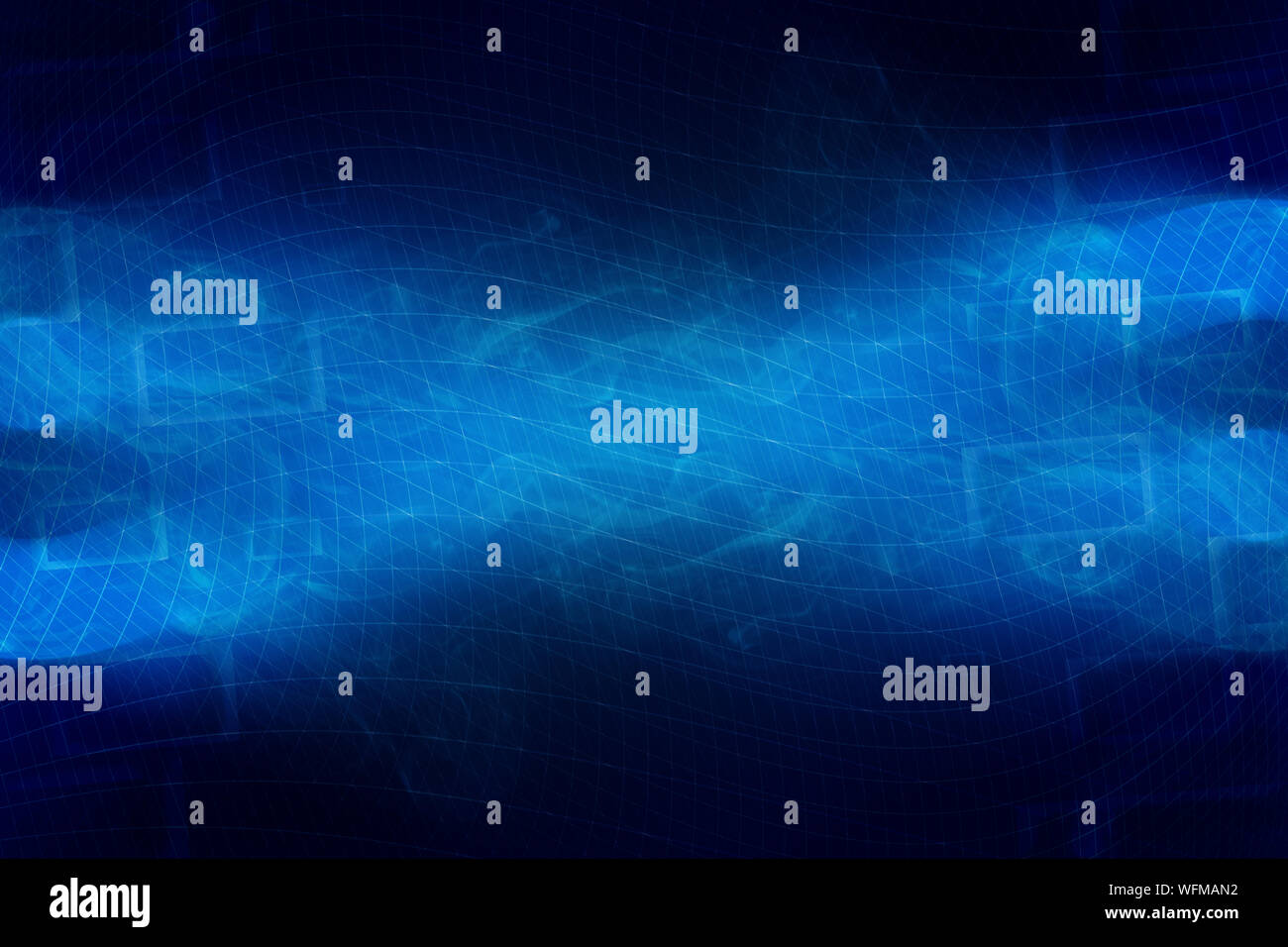 Blue cyber technology background hi-res stock photography and images ...