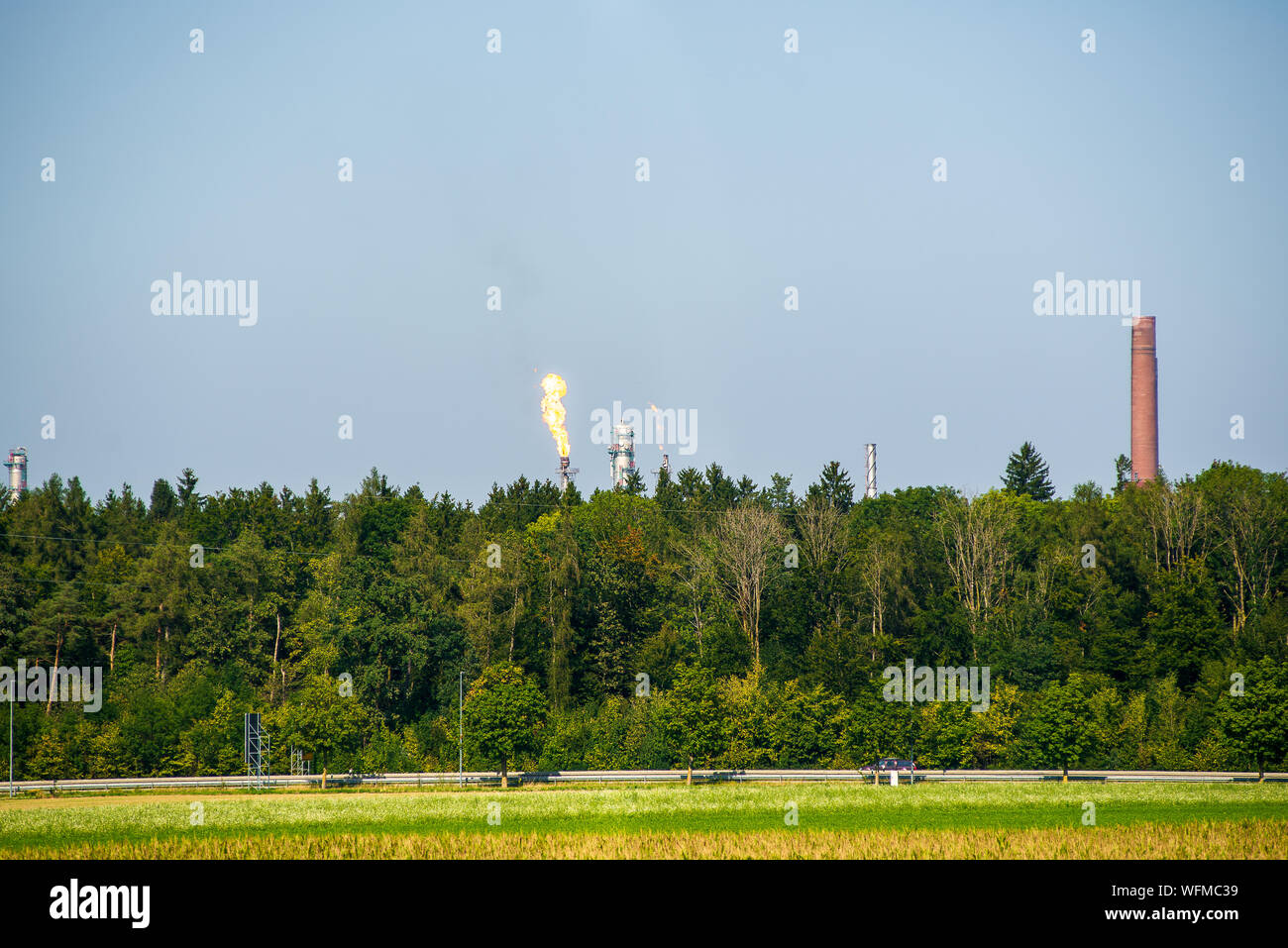 Flare stack blue hi-res stock photography and images - Alamy