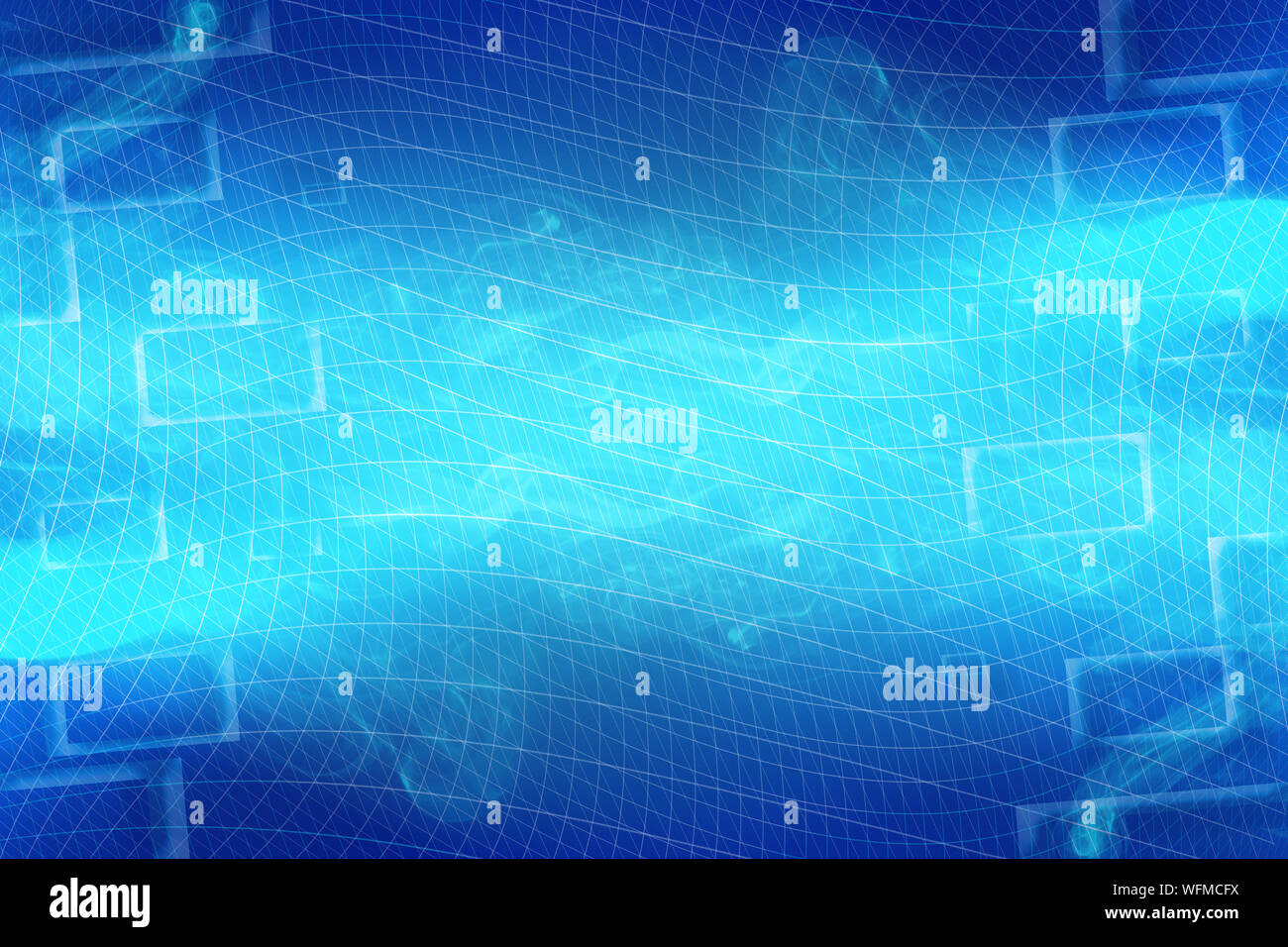 Blue cyber technology background. Innovative concept Stock Photo - Alamy