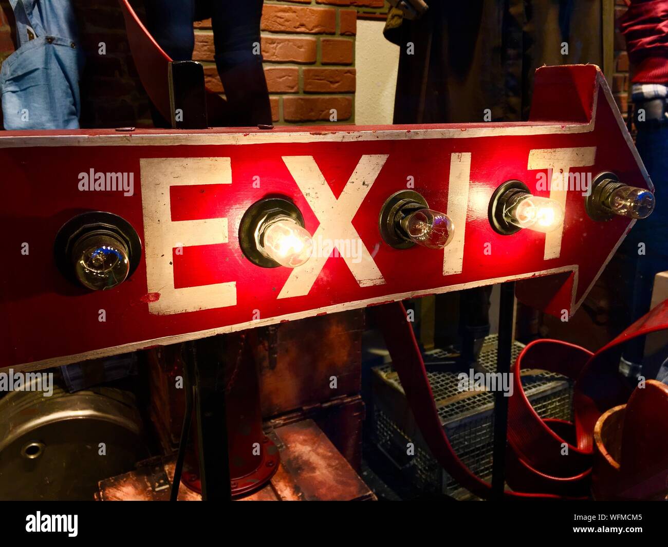 Antique Exit Sign High Resolution Stock Photography and Images - Alamy