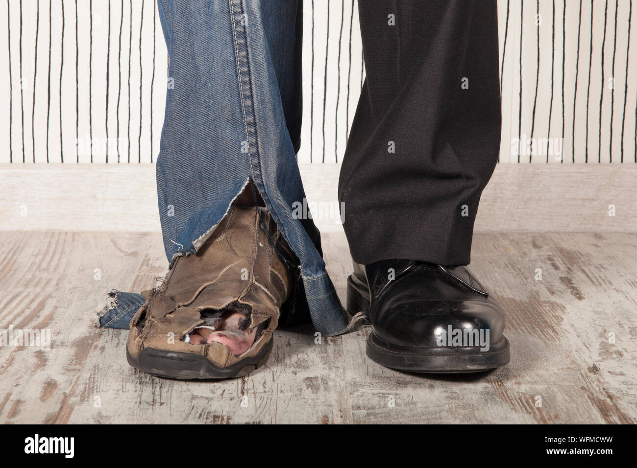 Man Wearing Dirty Clothing High Resolution Stock Photography and Images ...